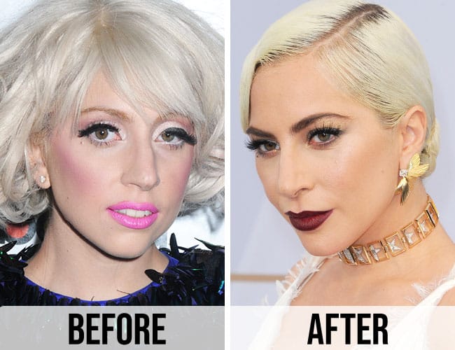 lady gaga evolution face
