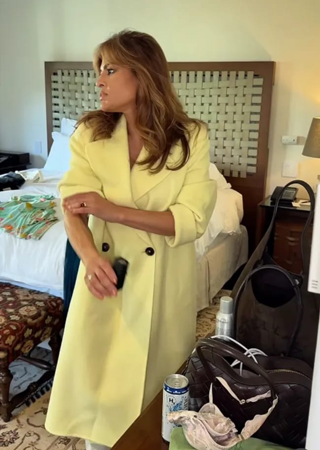 Eva Mendes Stuns In A Butter-Yellow Coat In Recent Instagram Post