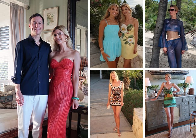 The Trump Ladies Stun In Tropical Outfits For Don Jr. & Bettina ...