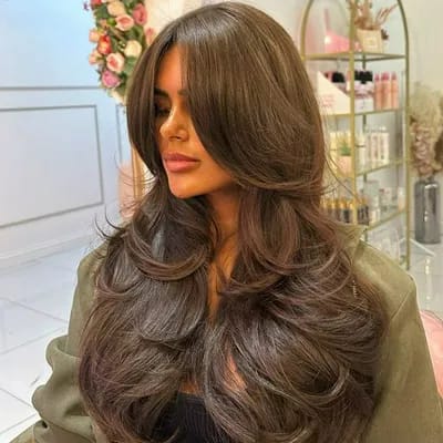 All About The Viral ‘Butterfly Layers’ Hair Trend Making A Majo...