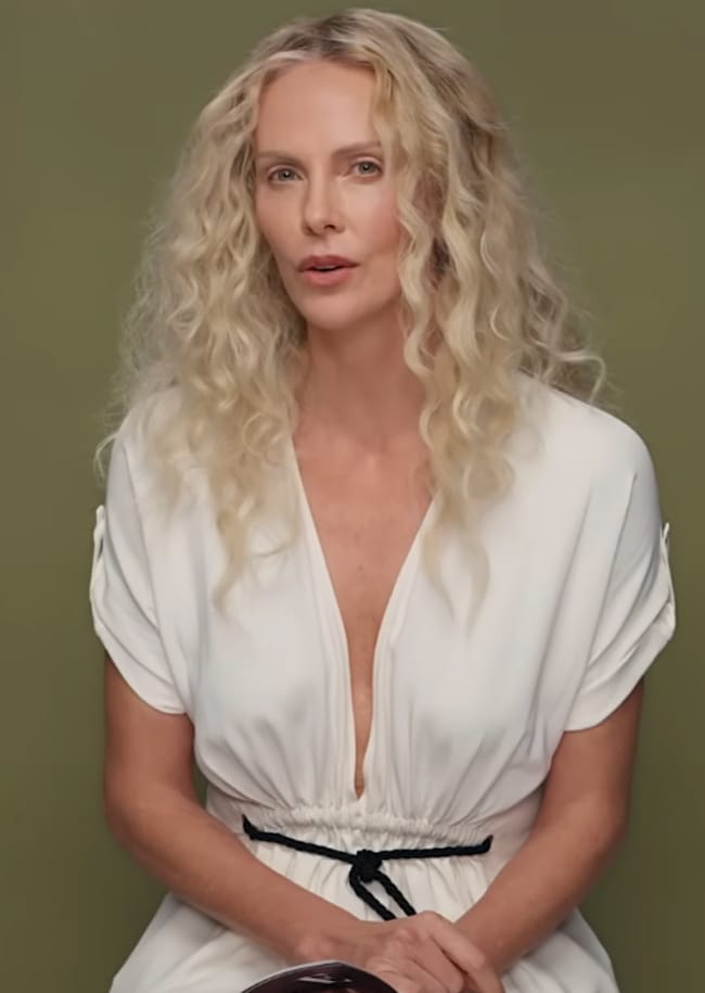 Charlize Theron Rocks Long Curly Hair In New Interview - SHEfinds