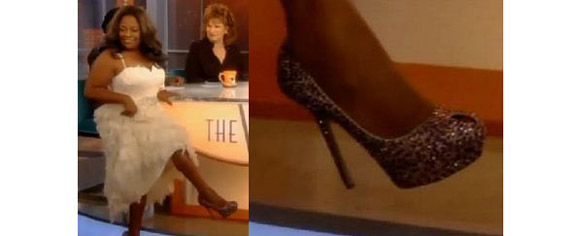 Sherri Shepherd Wedding Shoes | Sparkly Wedding Shoes | Glitter Pumps ...