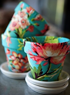 Fabric-Covered Pottery - SHEfinds