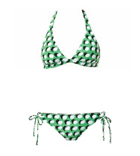 DVF x Roxy Clover Neon Peach Bikini - SHEfinds