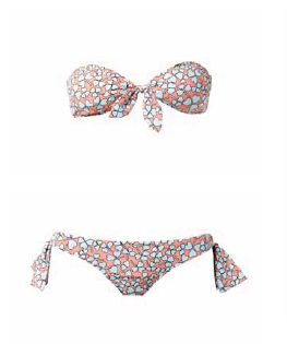 DVF x Roxy Clover Neon Peach Bikini - SHEfinds