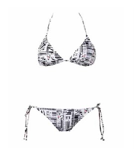 DVF x Roxy Clover Neon Peach Bikini - SHEfinds