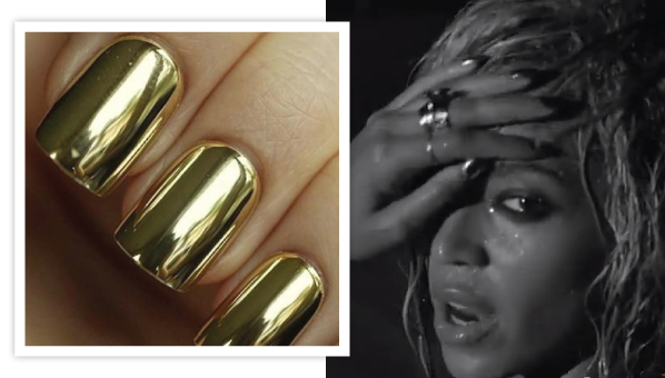 Beyonce Gold Nails Beyonce Drunk In Love Nails Minx Nail Wraps