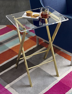 acrylic folding table - SHEfinds