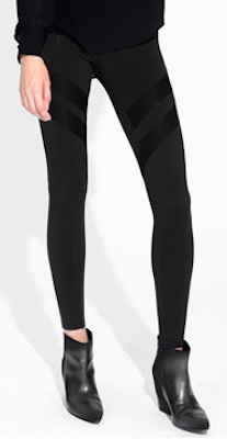 Bella Hadid Leggings | David Lerner Shine Twill Tribal Leggings - SHEfinds
