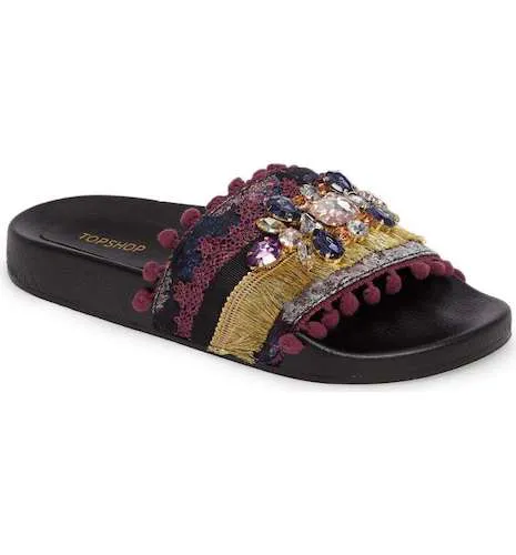 Embellished Slide Sandals Always Make Any Outfit Way More Fun - SHEfinds
