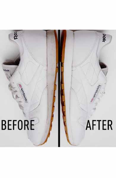 How To Clean White Reebok Classics So They Look Brand New - SHEfinds