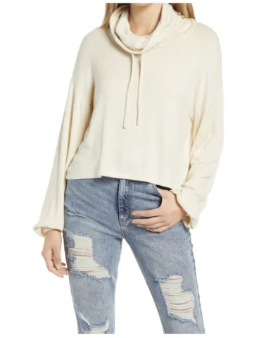 Here’s Where To Get The Cutest Drawstring Cowl Neck Sweater For Only ...