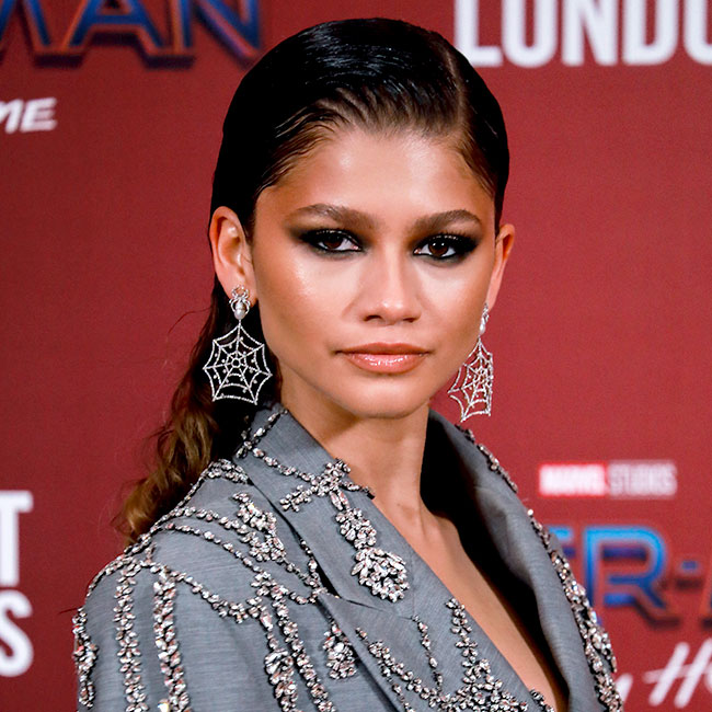 Zendaya Wore Sheer Crystal Tights As Pants On The ‘Spiderman’ Red ...
