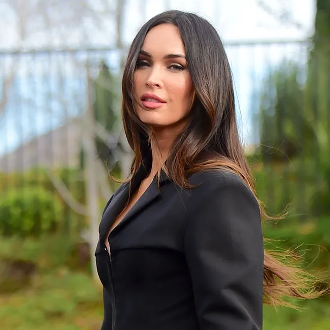 Megan Fox Side Swept Hair