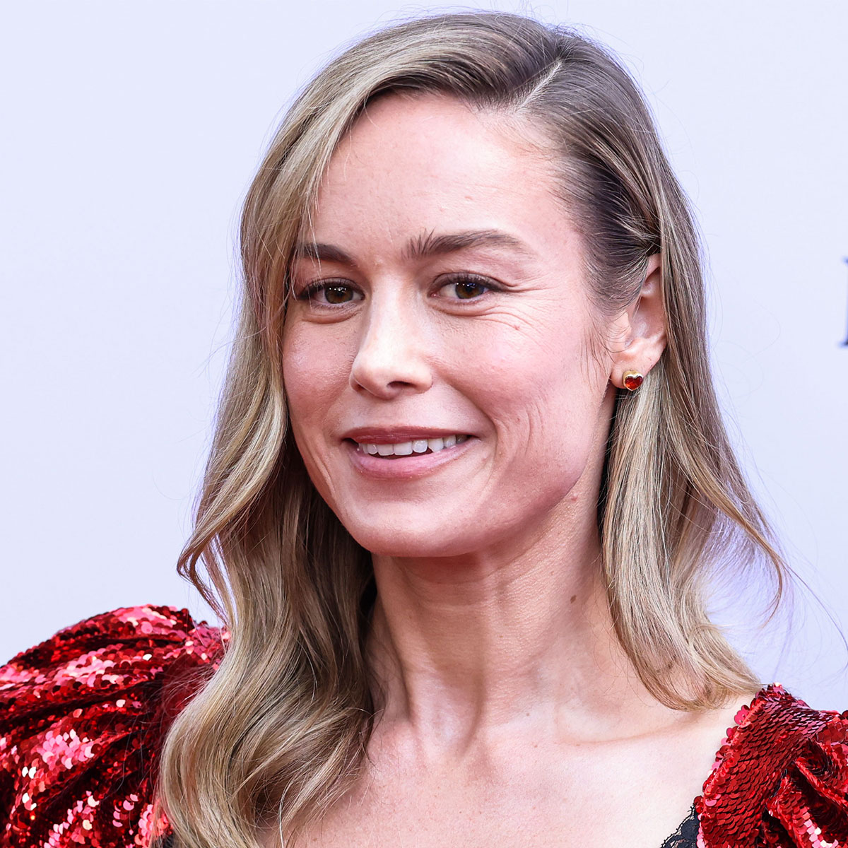 Brie Larson Is ‘Serving As Always’ In A Plunging, Sheer Red And Black ...