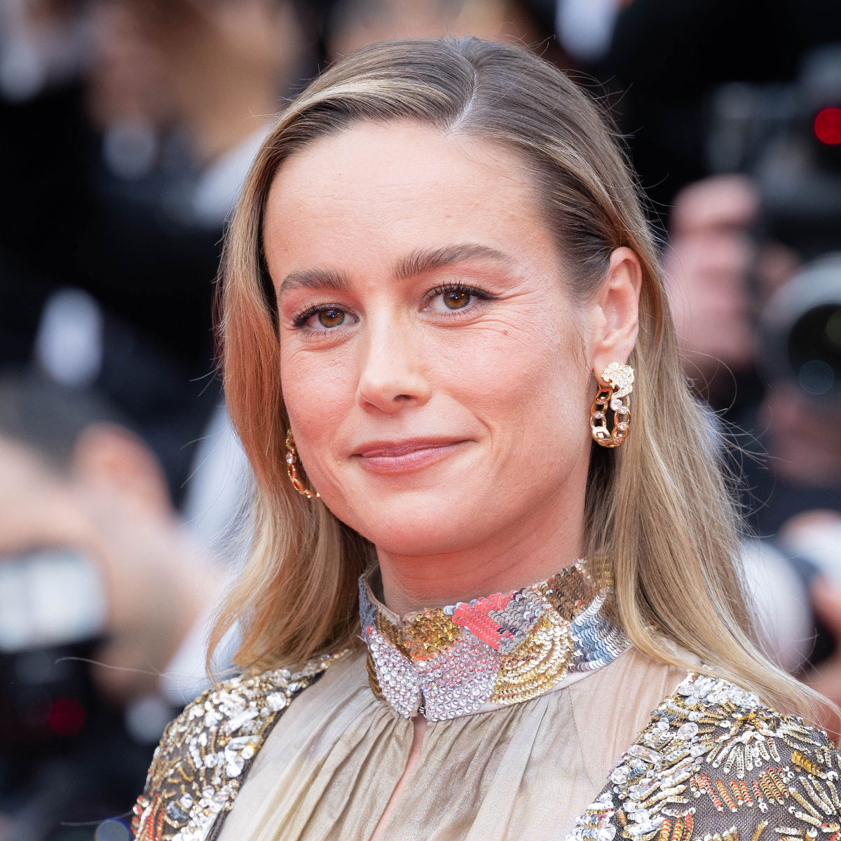 Brie Larson’s Plunging Sheer Black Chanel Dress Turned Heads At Cannes ...