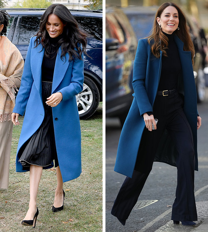Kate Middleton Wore A Fashionable Coat And ‘Copied’ Meghan Markle—We ...
