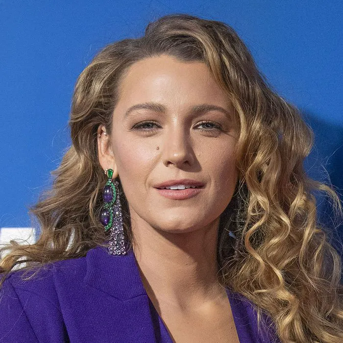 Blake Lively Bares It All In A Sheer Lace Mini Dress While Promotin...