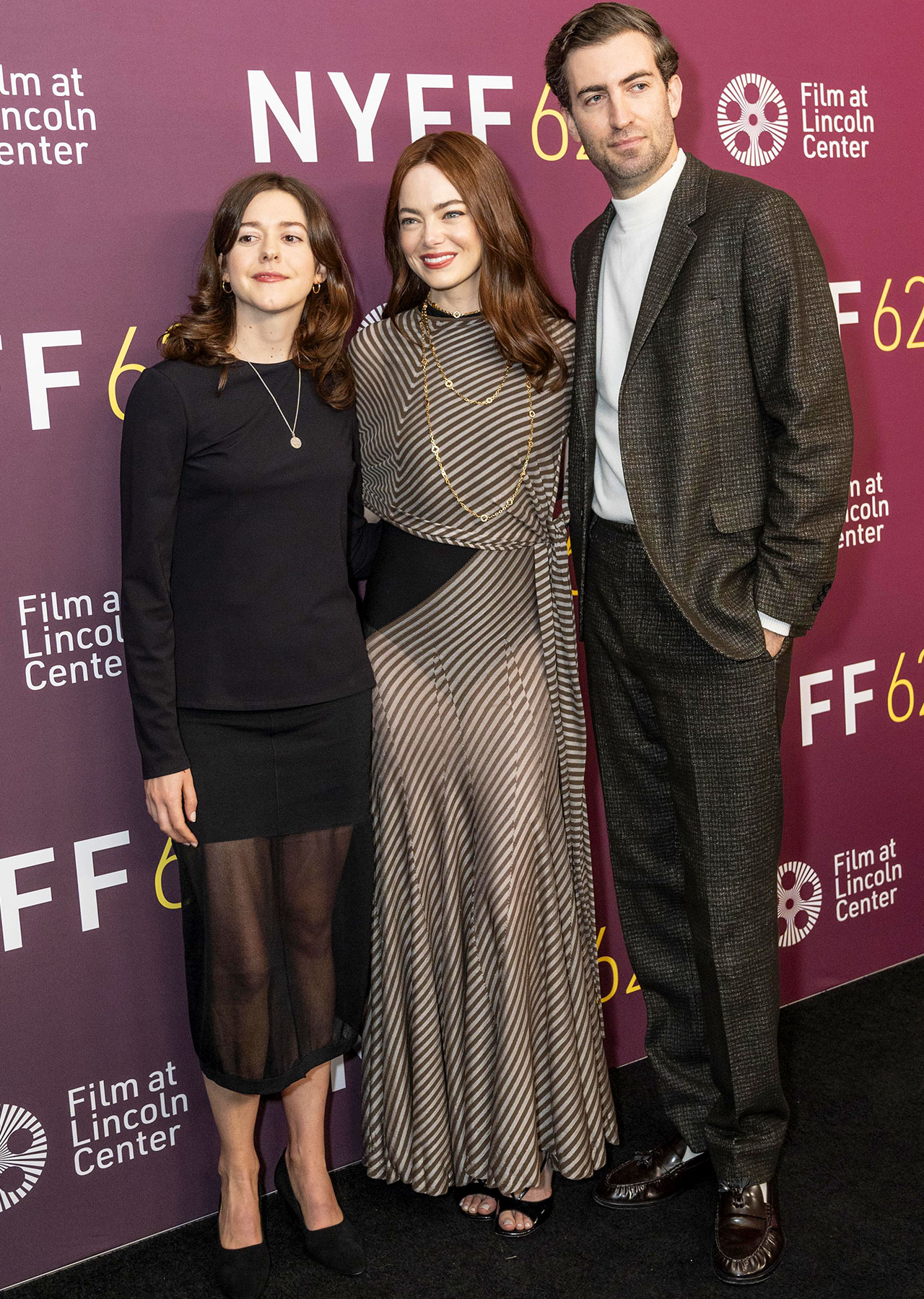 Emma Stone Nails The Boho Trend In A See-Through Chevron Dress For The ...