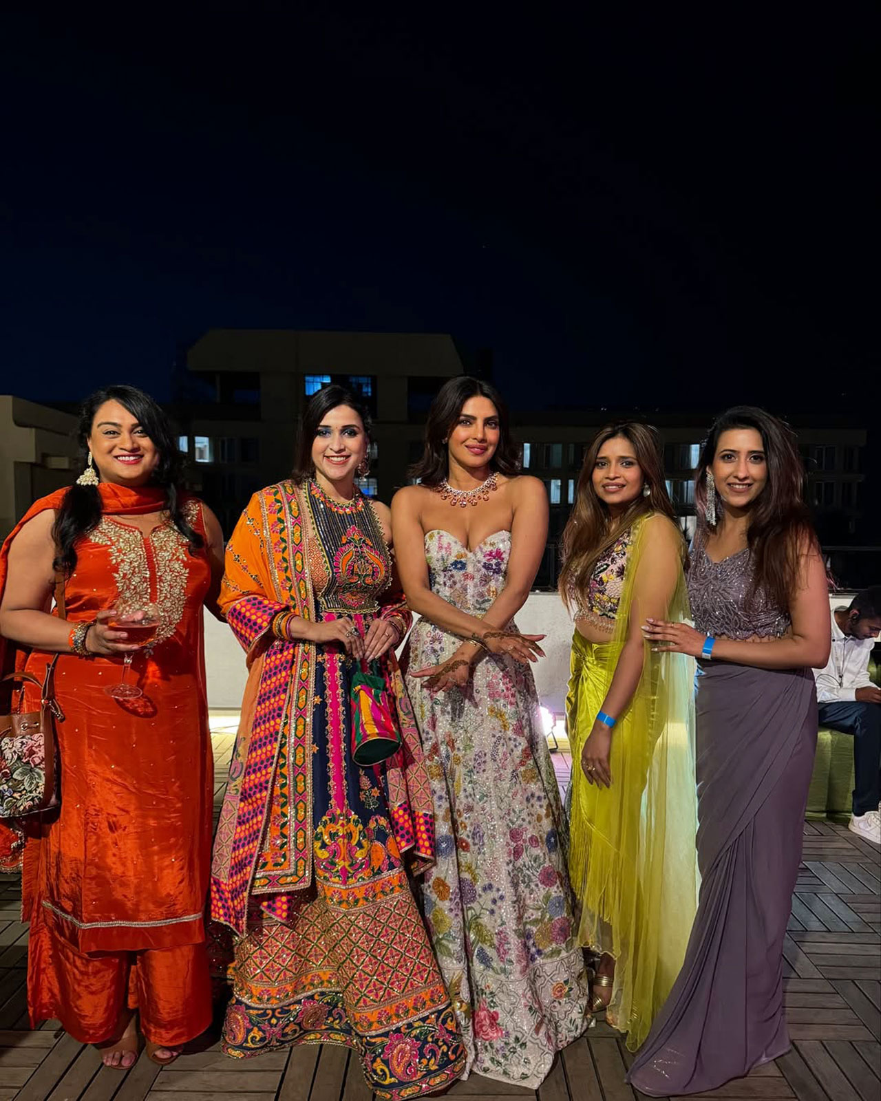 Priyanka Chopra Rocks A Stunning Floral Gown At Her Brother’s Pre-Wedding Party As Fans React ...