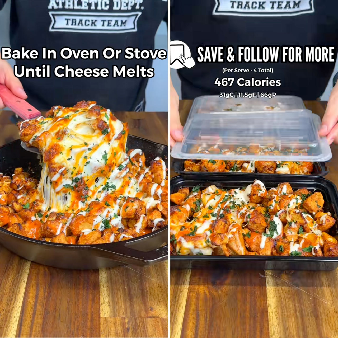 A Fitness Coach Who Lost 132 Lb. Shares His Go-To High-Protein Buffalo Chicken Bake Recipe ...