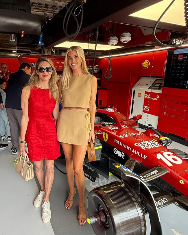 Ivanka Trump Rocks Tan Mini Skirt Set At F1 In Miami - SHEfinds